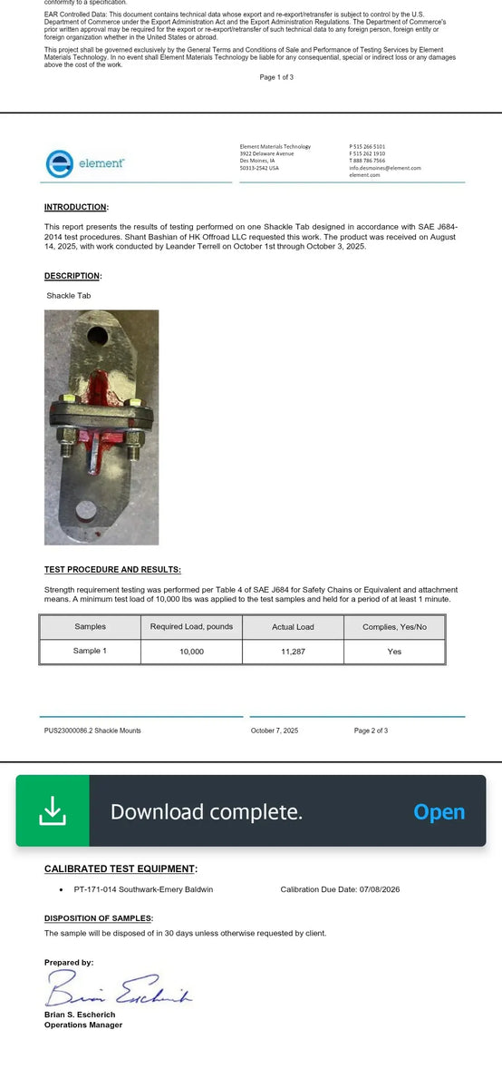 Jeep Wrangler JK/JL/JT Front Shackle Tab Kit - OEM Bumper Conversion ...