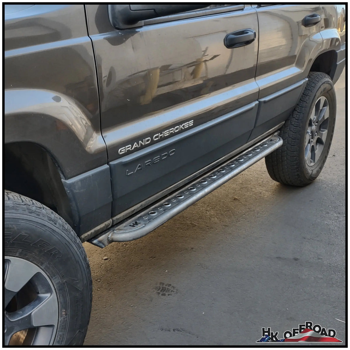 WJ Rock Sliders (Dimpled Steel Design - Mounts Under Factory Rocker ...